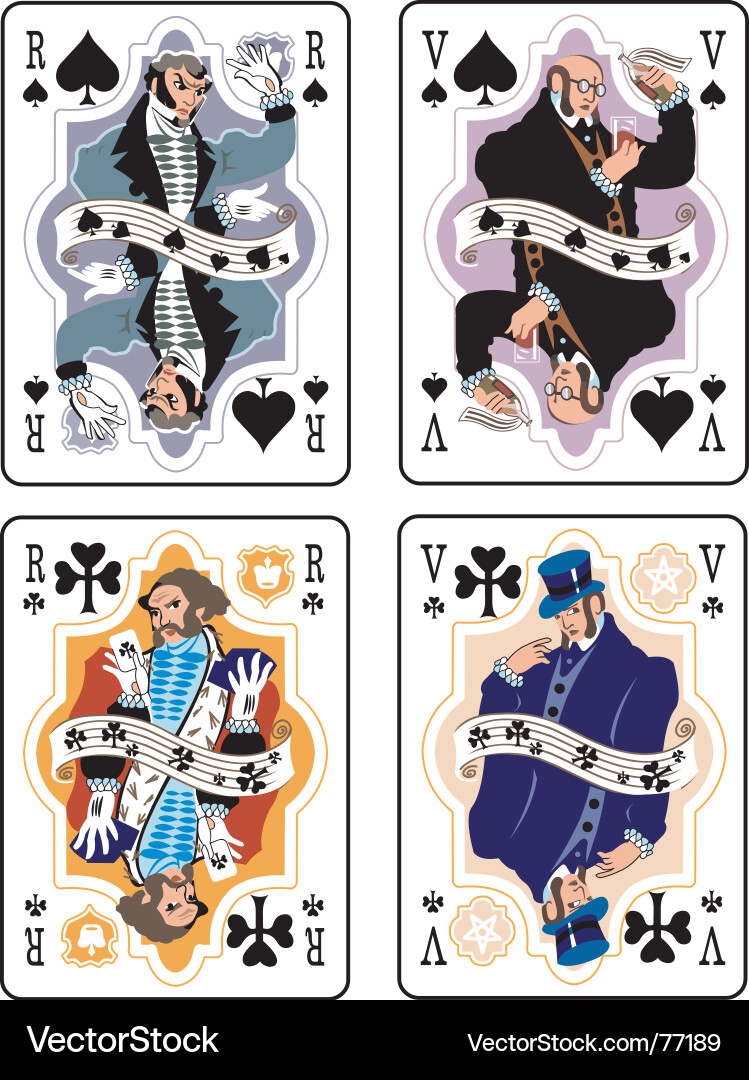 Playing cards Royalty Free Vector Image - VectorStock