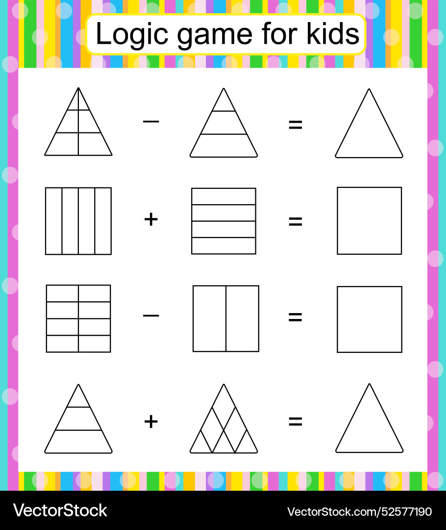 Game for kids find and draw the missing parts Vector Image
