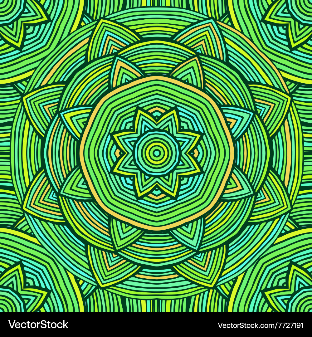 Ethnic Mandala Pattern Royalty Free Vector Image