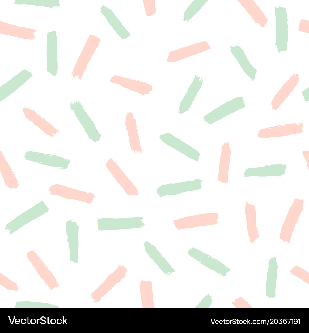 Paint strokes seamless pattern Royalty Free Vector Image