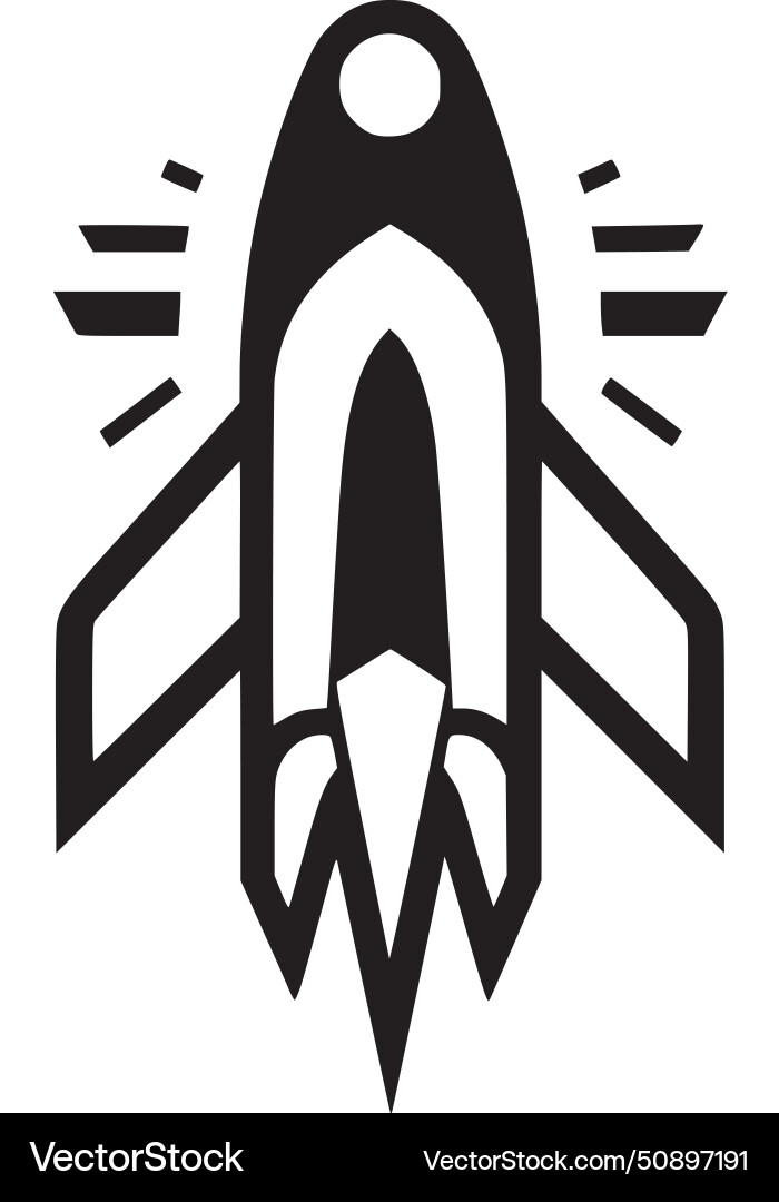 Rocket - high quality logo ideal for t-shirt Vector Image