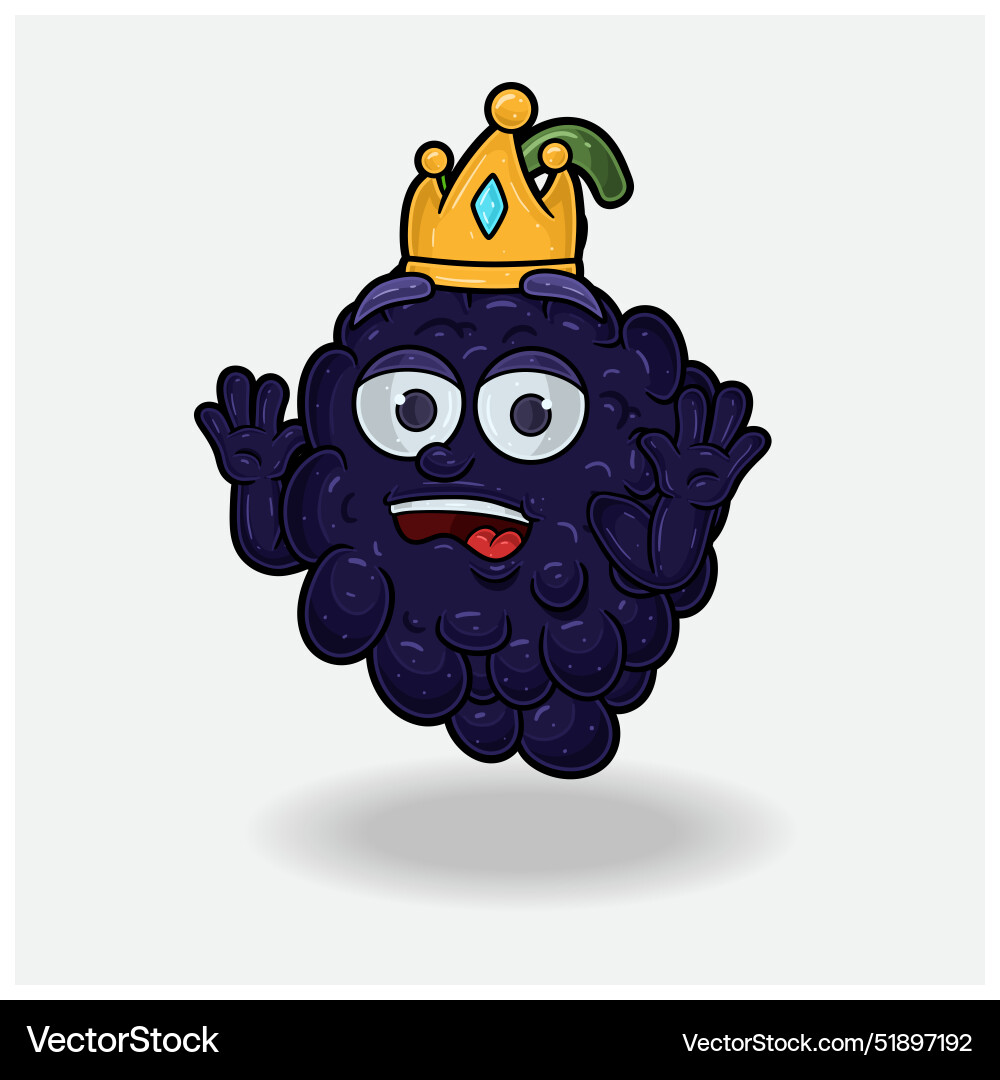 Blackberry fruit cartoon with shocked expression – Free Vector ...