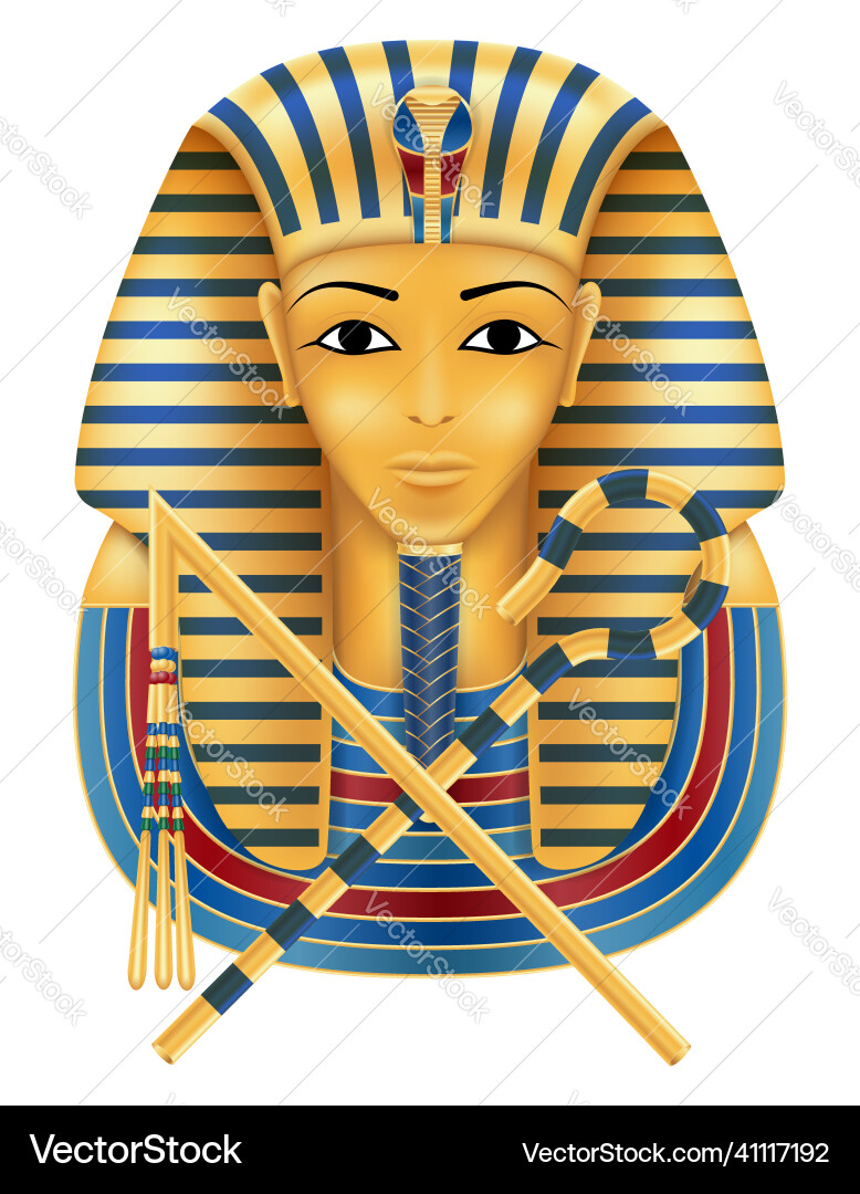 Pharaoh symbol of ancient egypt Royalty Free Vector Image