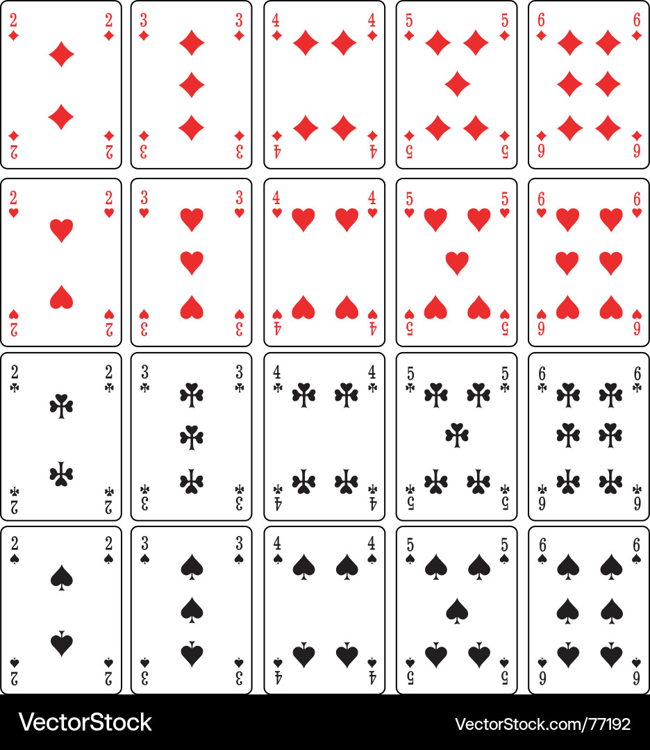 Playing cards Royalty Free Vector Image - VectorStock