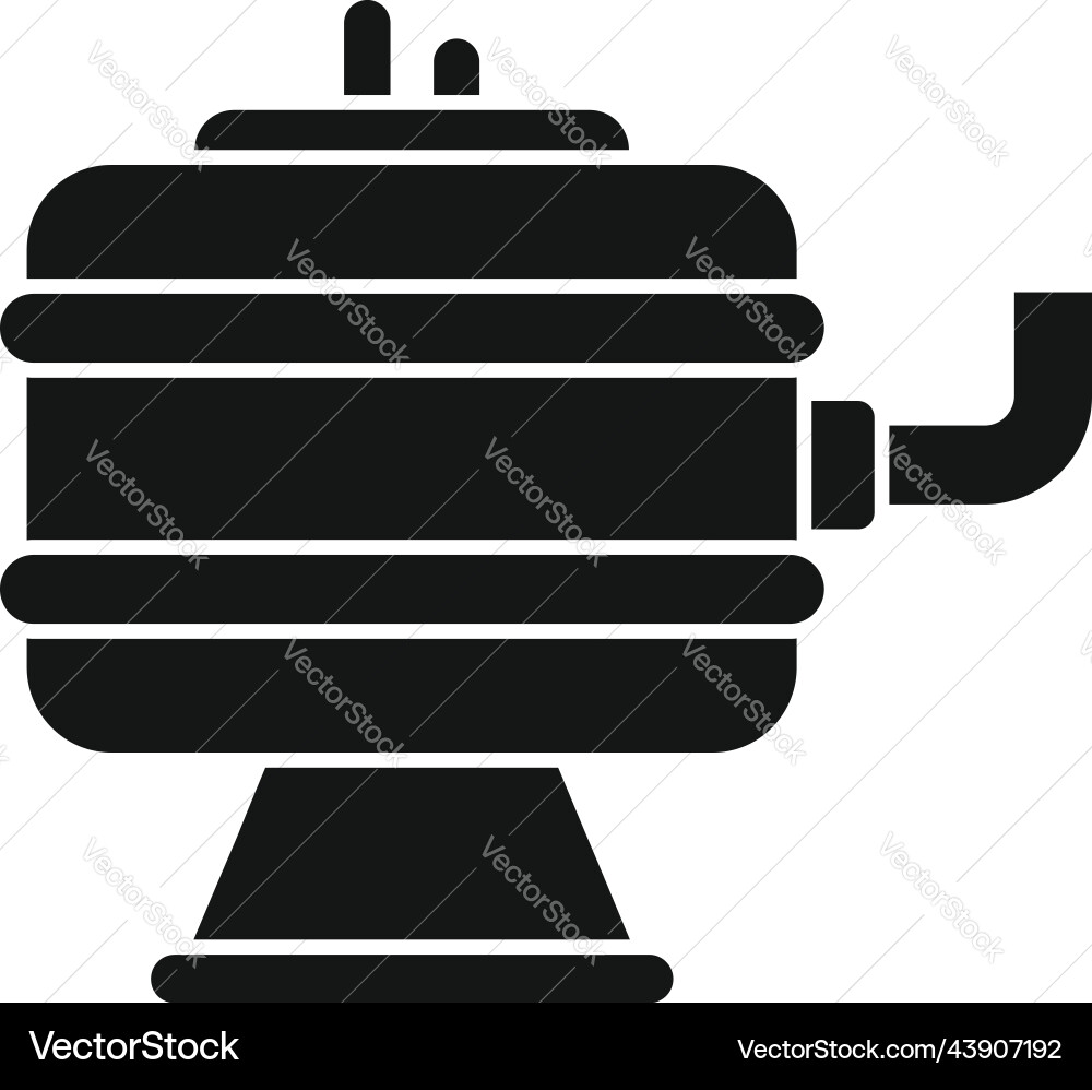 Pool tank icon simple water cleaning Royalty Free Vector