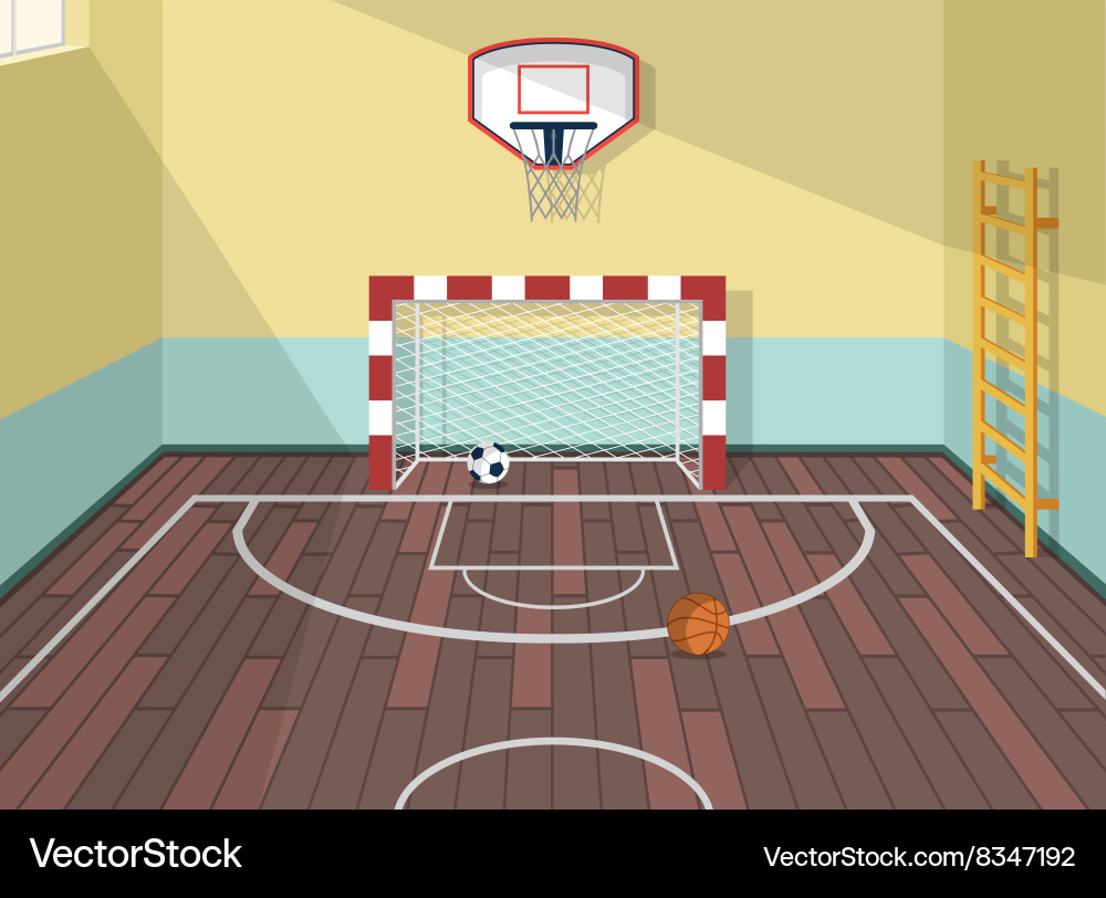 Sport Room Interior Royalty Free Vector Image - VectorStock