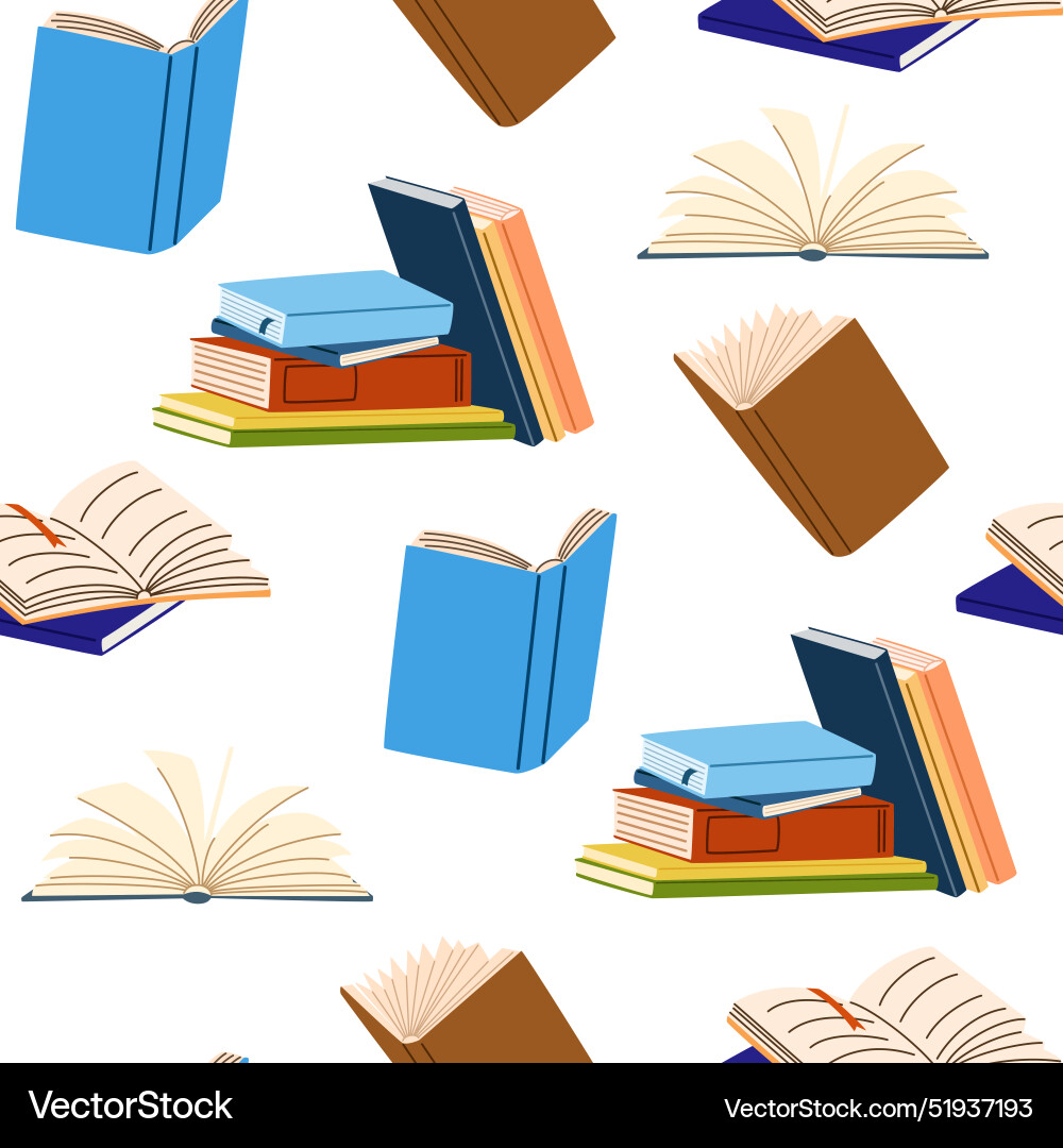 2133 book pattern Royalty Free Vector Image - VectorStock