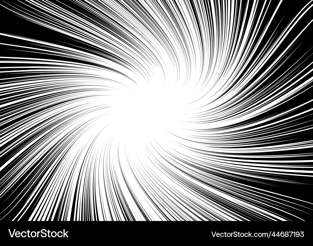 Black-white contrast background of rays arranged Vector Image