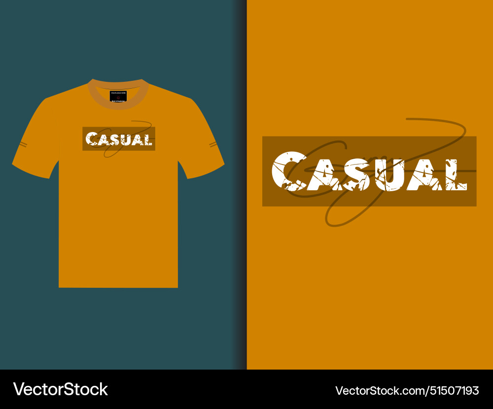 Casual t-shirt design Royalty Free Vector Image