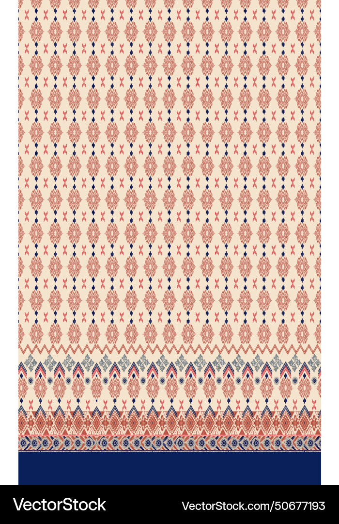 Geometric floral pattern print shirt design Vector Image