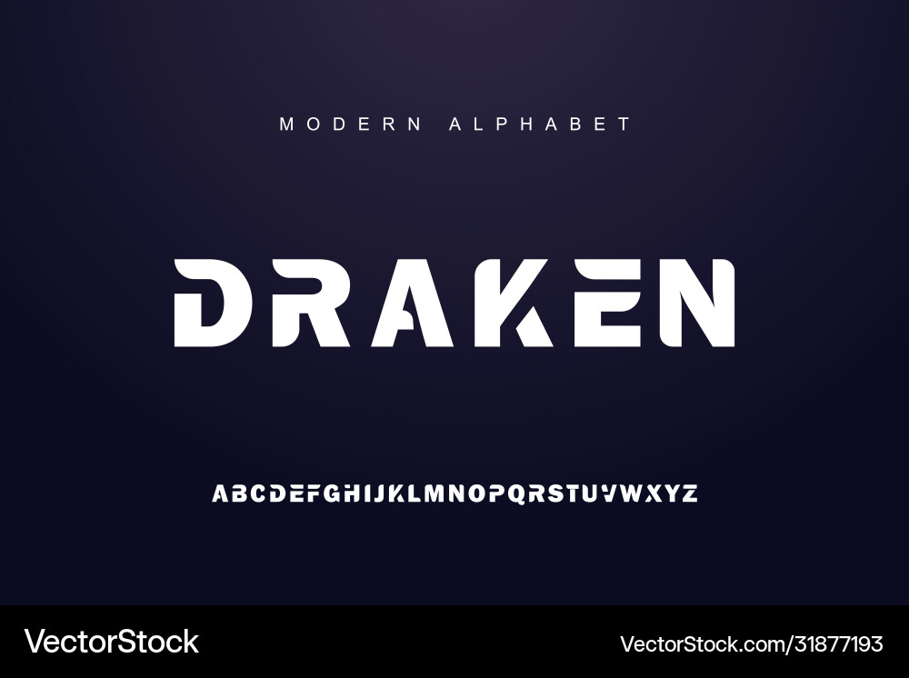 Golden Lettering Font Set - Modern & Elegant Vector Image