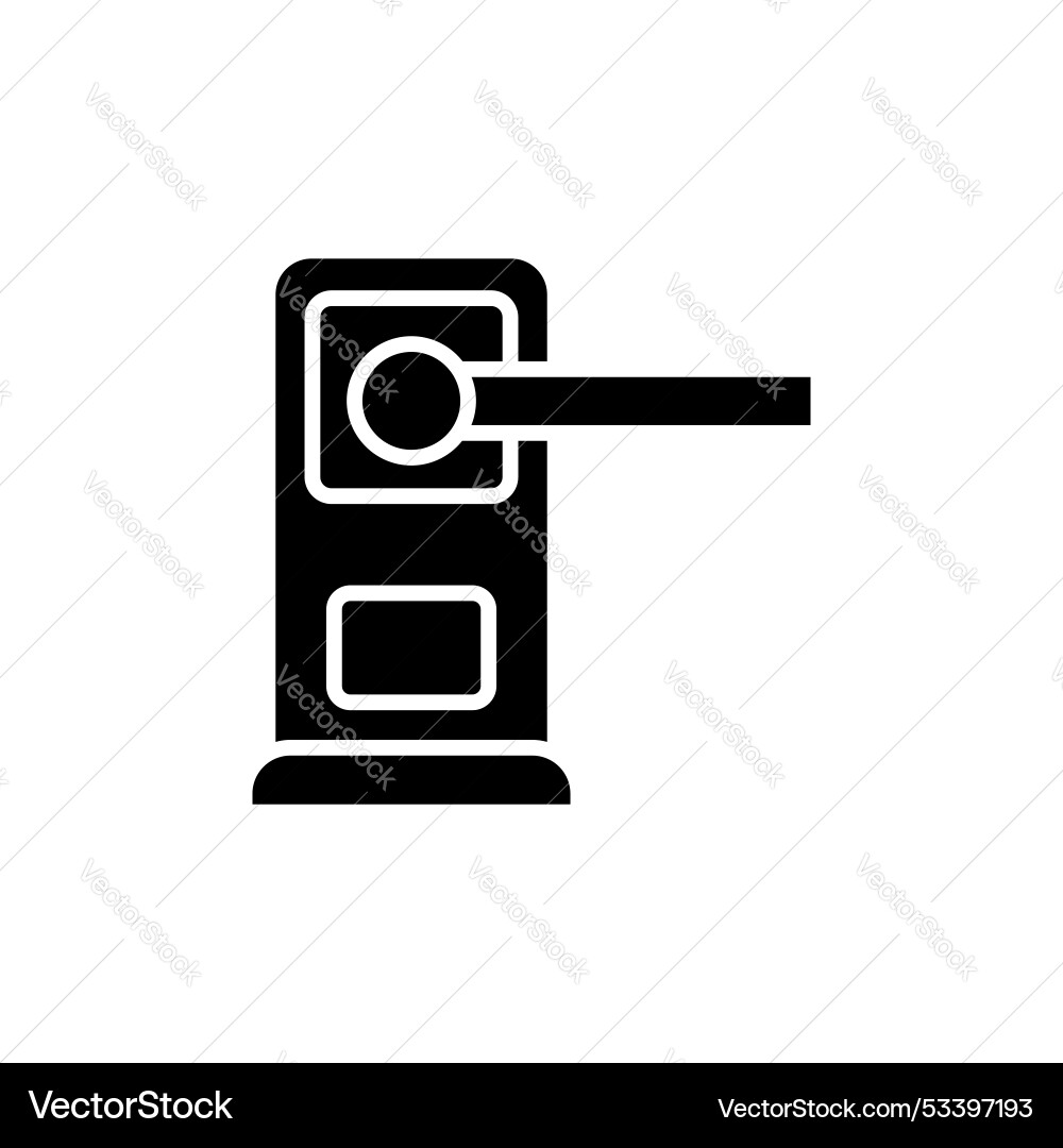 Road toll line icon isolated on white background Vector Image