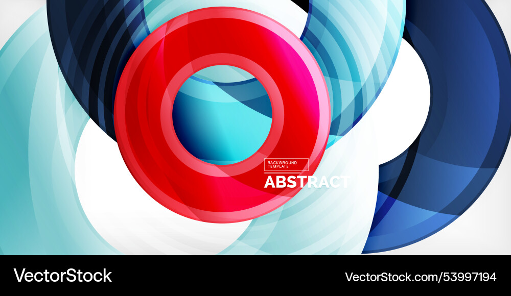 Circles round elements ring shapes premium Vector Image