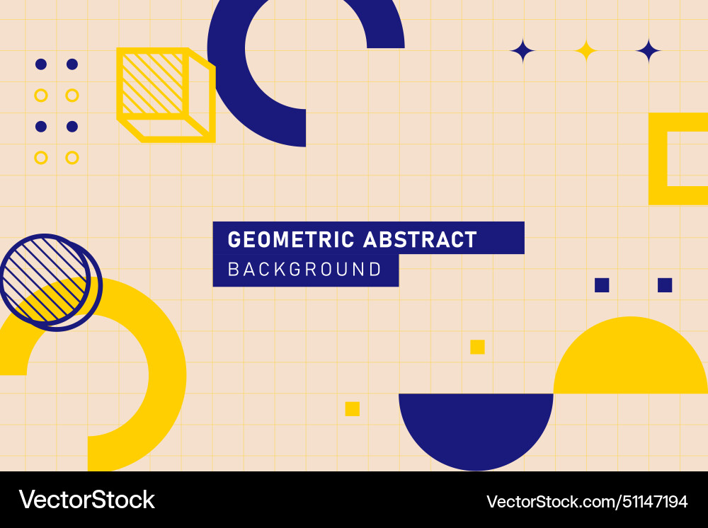 Geometric modern abstract template design Vector Image