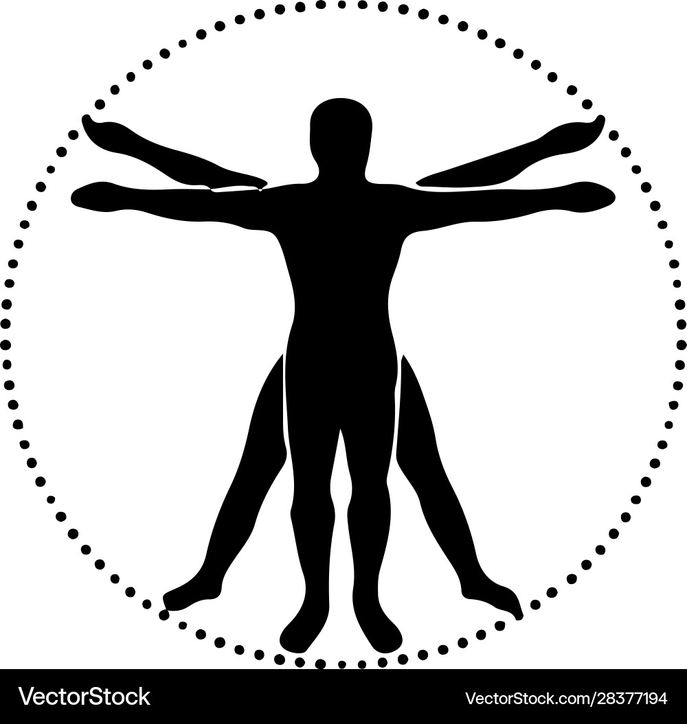 Human body icon isolated on white background Vector Image