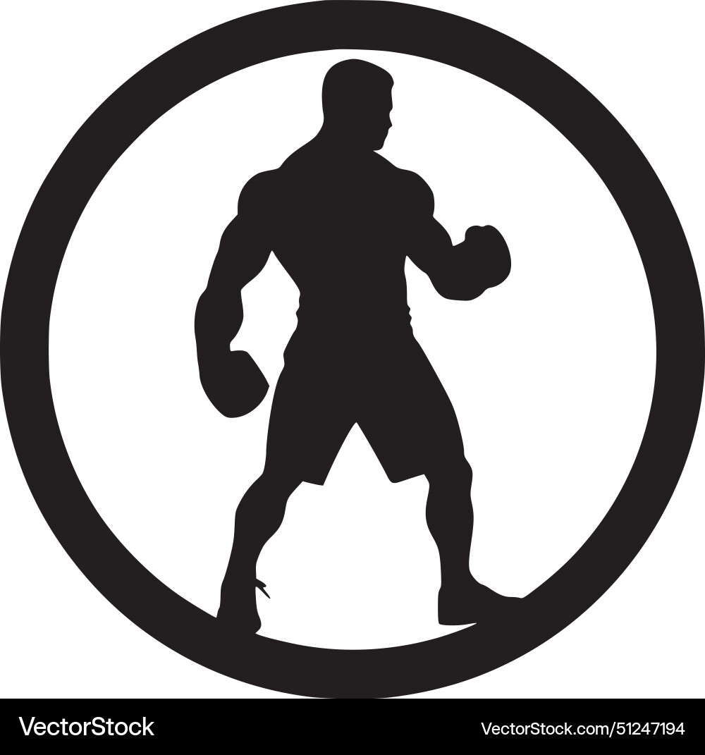 Mma - minimalist and simple silhouette Royalty Free Vector