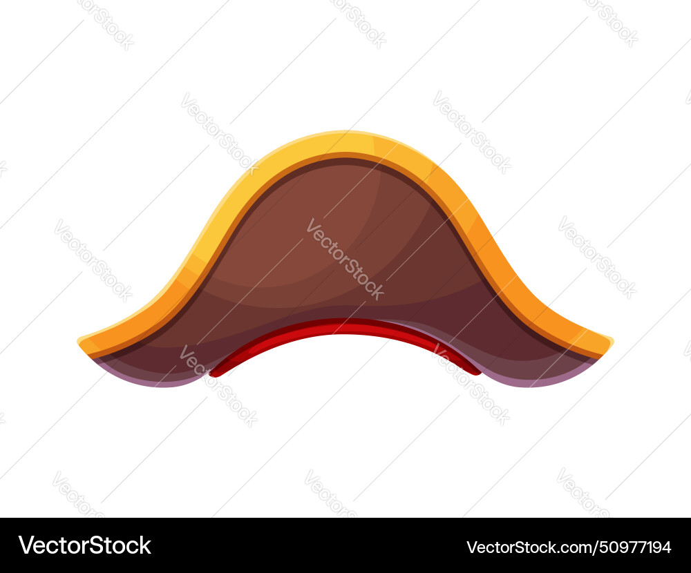 Pirate and corsair sailor captain tricorn hat Vector Image