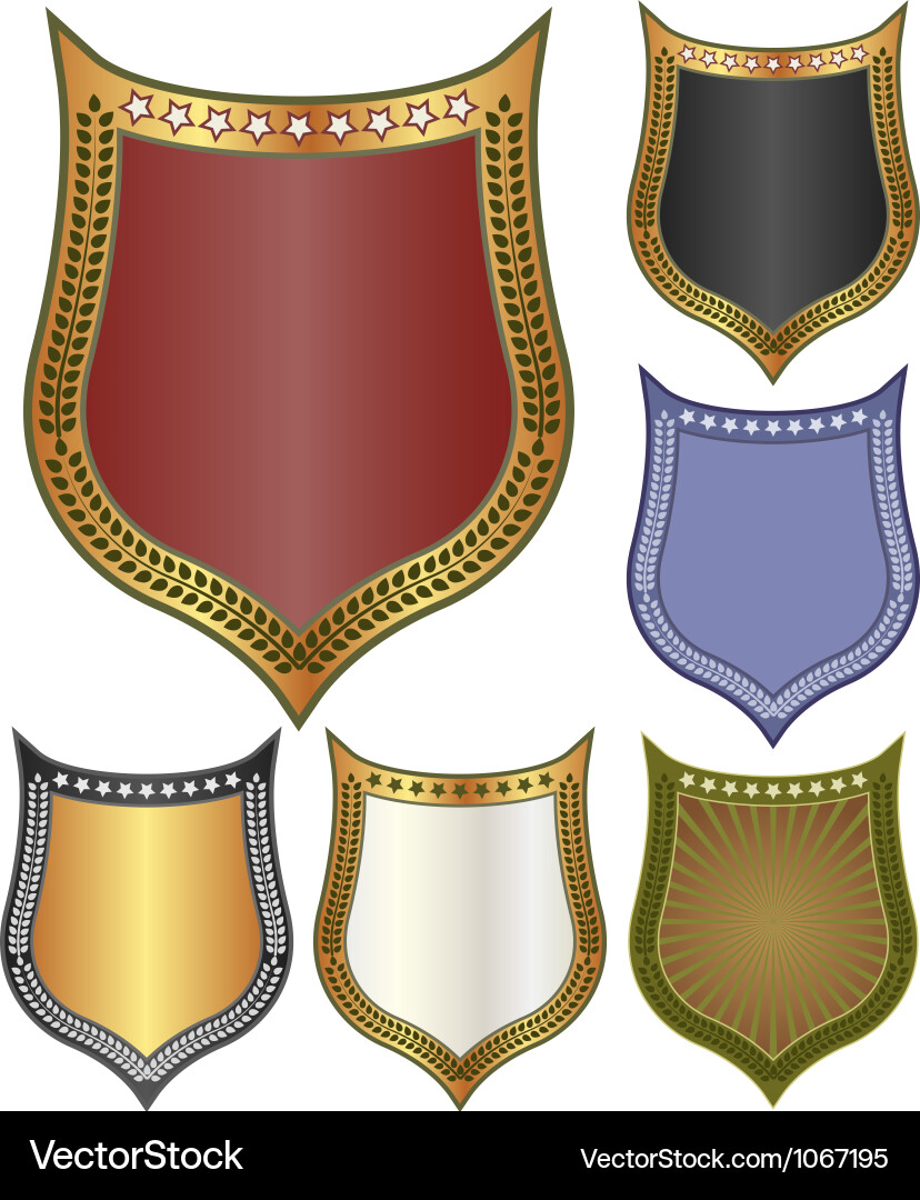 Backgrounds - shield Royalty Free Vector Image