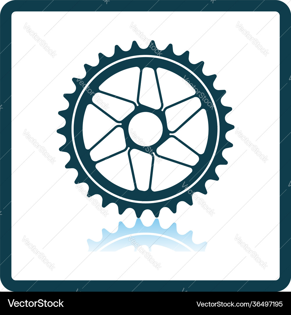 Bike gear star icon Royalty Free Vector Image - VectorStock