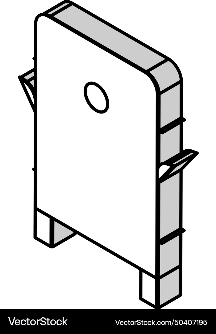 Box smoker isometric icon Royalty Free Vector Image