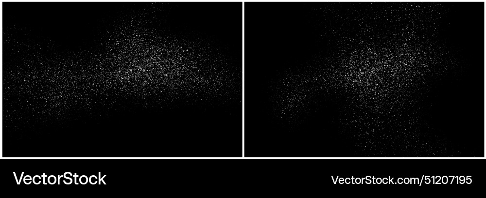 Dust particles effect splatter on black Royalty Free Vector