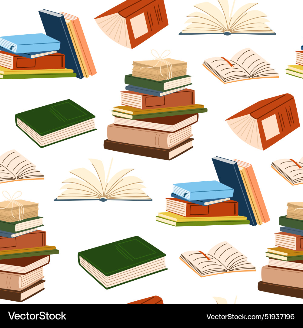 2135 book pattern Royalty Free Vector Image - VectorStock