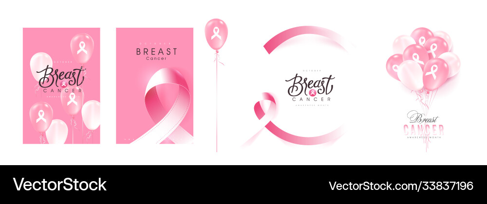 Breast cancer 34 Royalty Free Vector Image - VectorStock