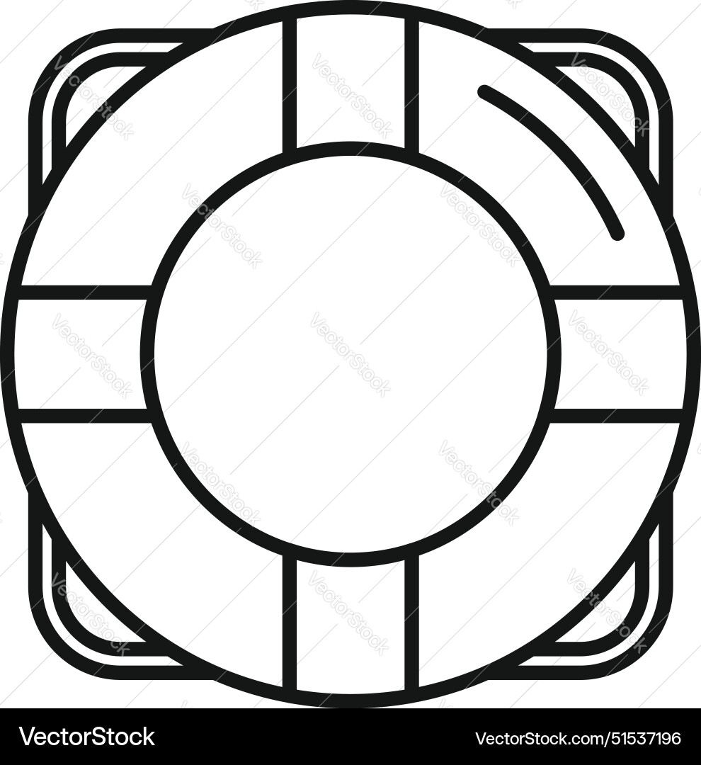 Lifebuoy saving ring for rescue and safety Vector Image