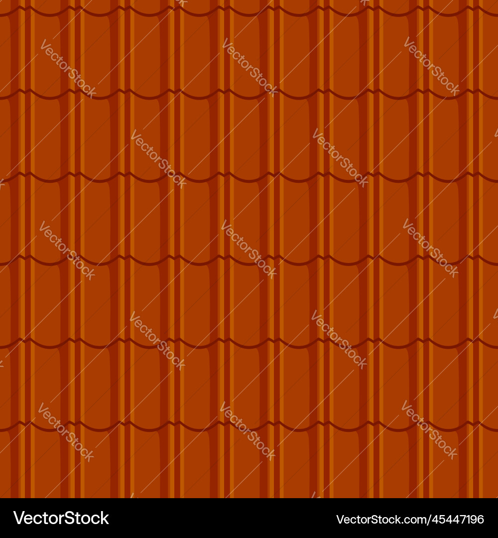 Orange roof tile seamless pattern background Vector Image