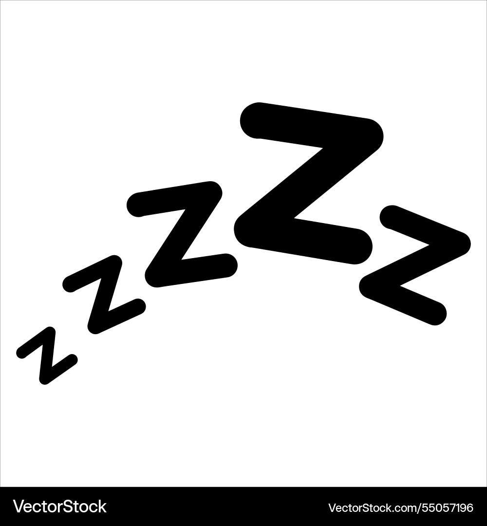 Symbol of sleep Royalty Free Vector Image - VectorStock