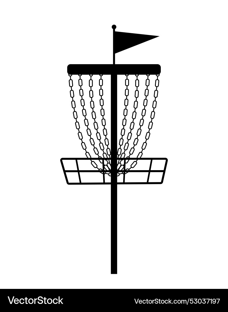 Disc golf basket Royalty Free Vector Image - VectorStock