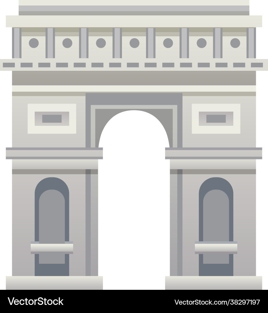 France landmark icon Royalty Free Vector Image