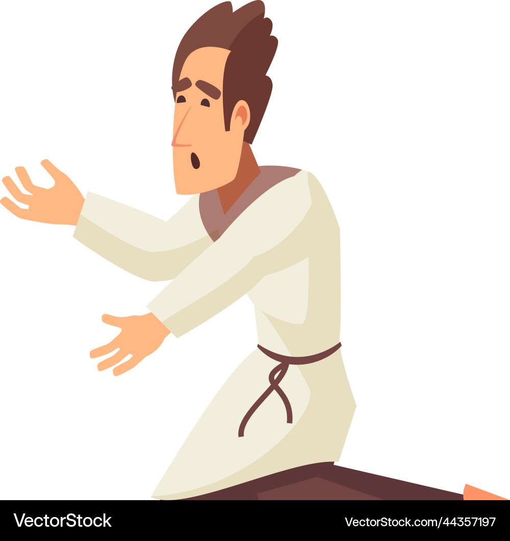 Peasant cartoon Royalty Free Vector Image - VectorStock