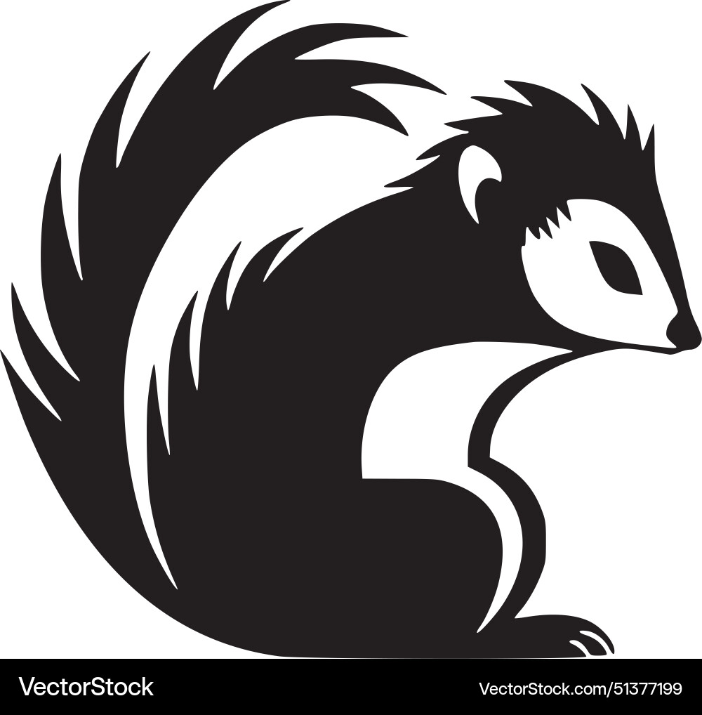 Skunk - high quality logo ideal for t-shirt Vector Image