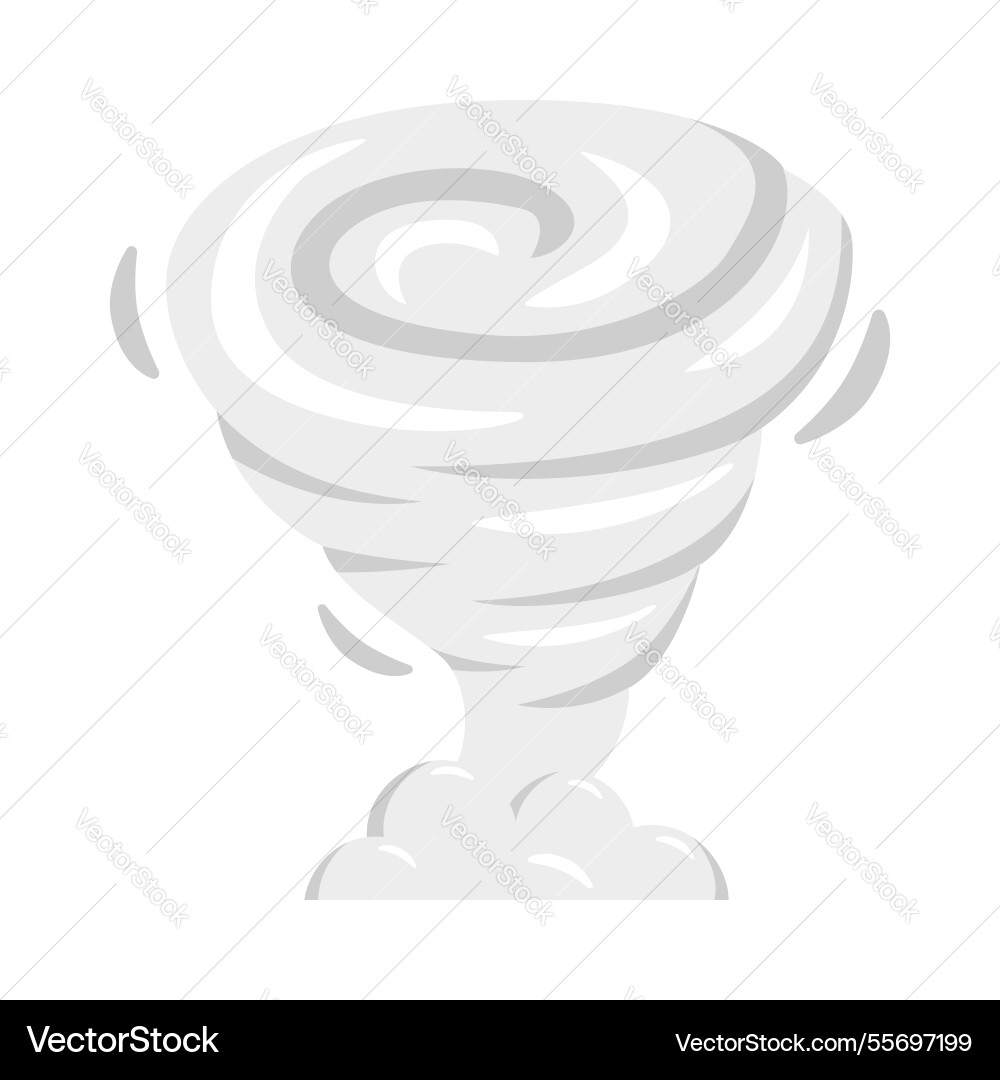 Tornado sign emoji icon cyclone Royalty Free Vector Image
