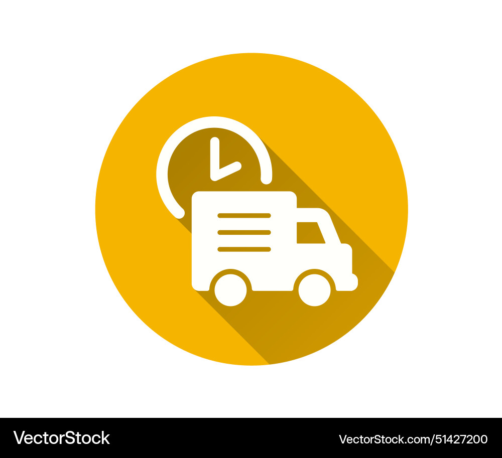 Express delivery service icon flat design Vector Image
