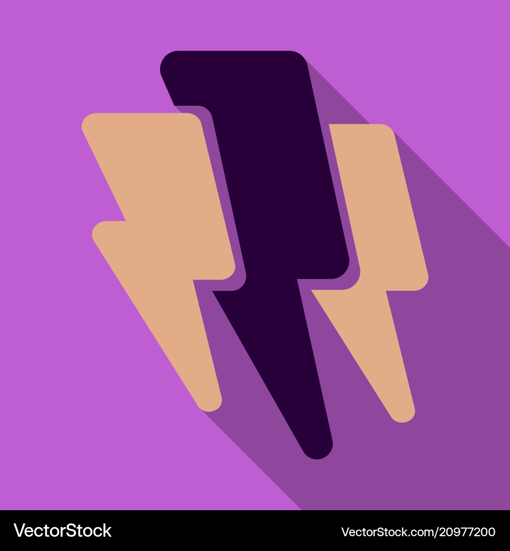 Lightning flash bolt or thunderbolt electric Vector Image