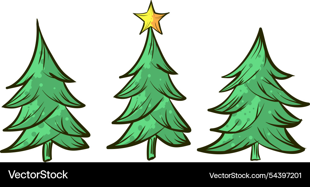 Christmas tree - simple Royalty Free Vector Image