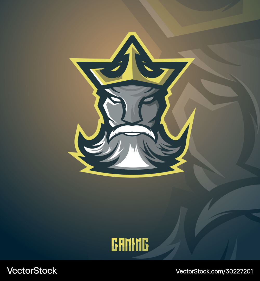King mascot Royalty Free Vector Image - VectorStock