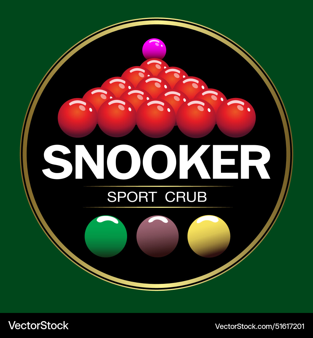 Snooker club design Royalty Free Vector Image - VectorStock