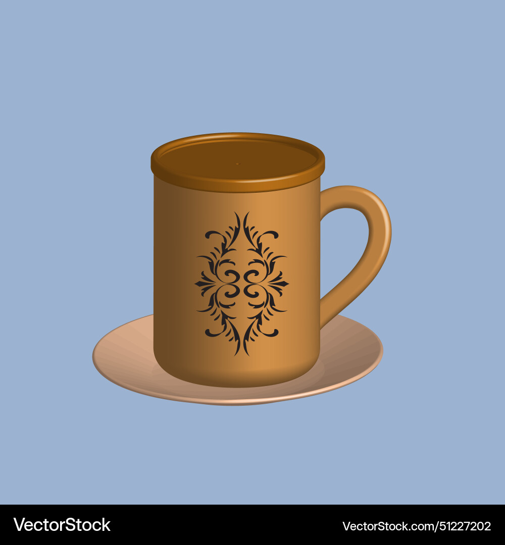 3d mug design Royalty Free Vector Image - VectorStock