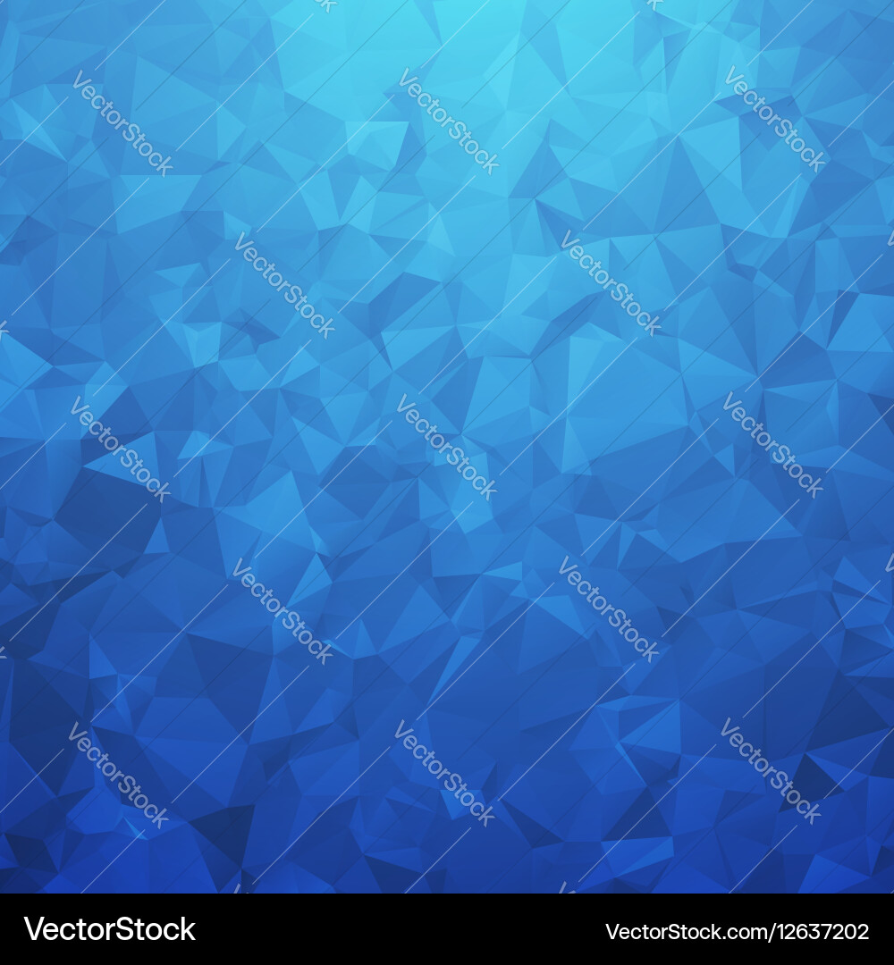 Abstract blue geometric triangular background Vector Image