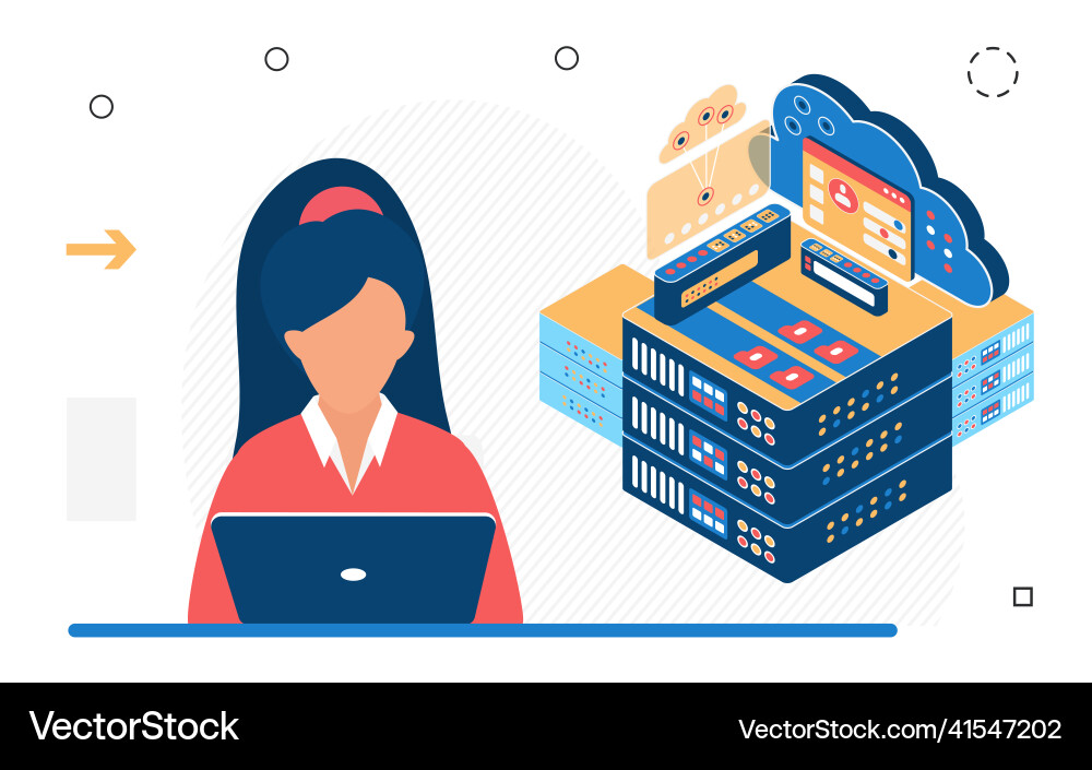 Decentralized blockchain technology ledger Vector Image