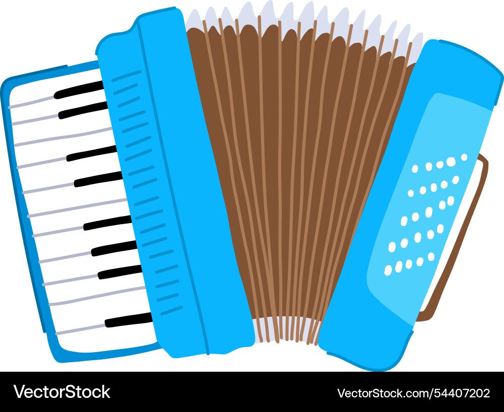 Harmony accordion cartoon Royalty Free Vector Image