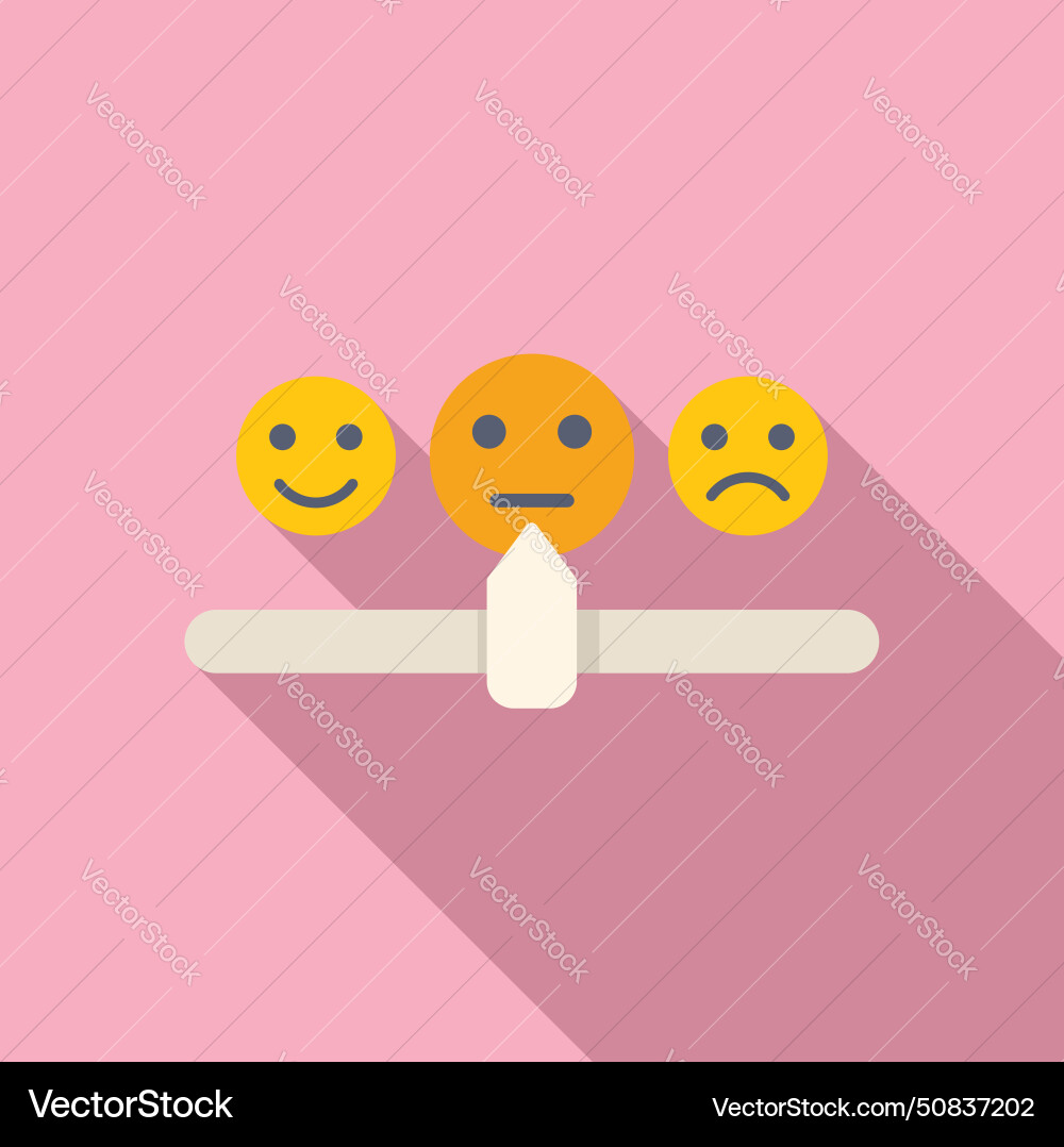 Level gauge emoji icon flat patron angry Vector Image