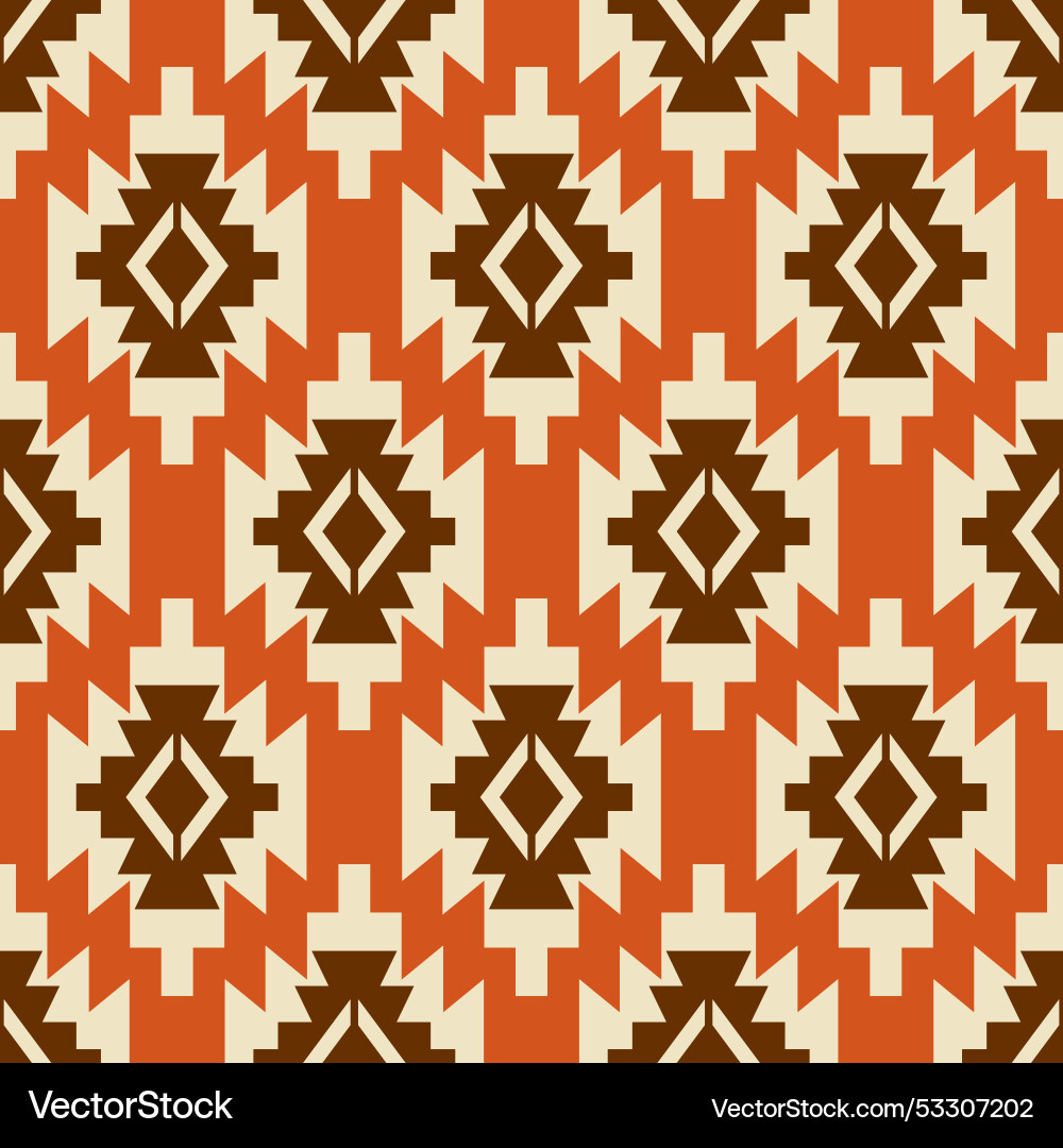 Southwestern aztec seamless pattern navajo print Vector Image