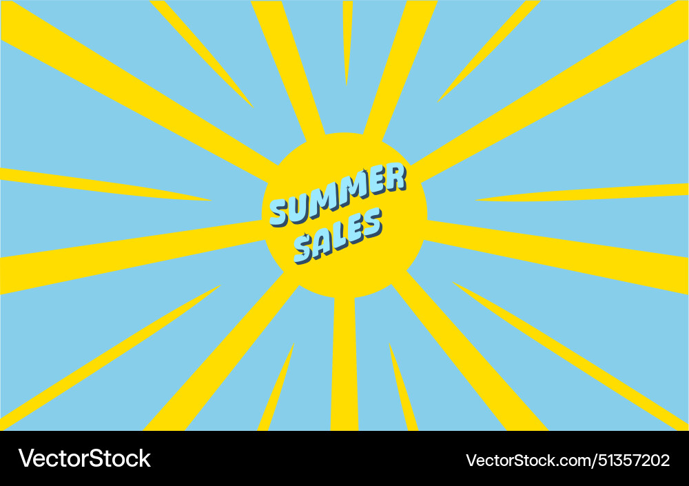 Summer sales ad promotions Royalty Free Vector Image