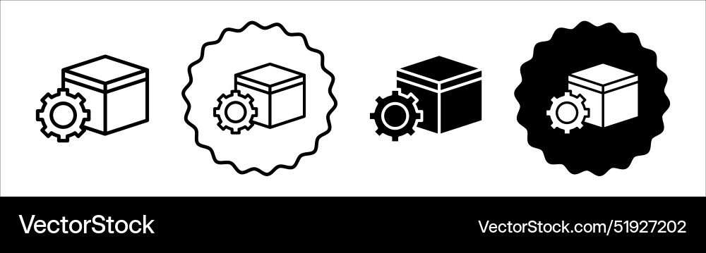 Supply chain icon symbol set collection Royalty Free Vector