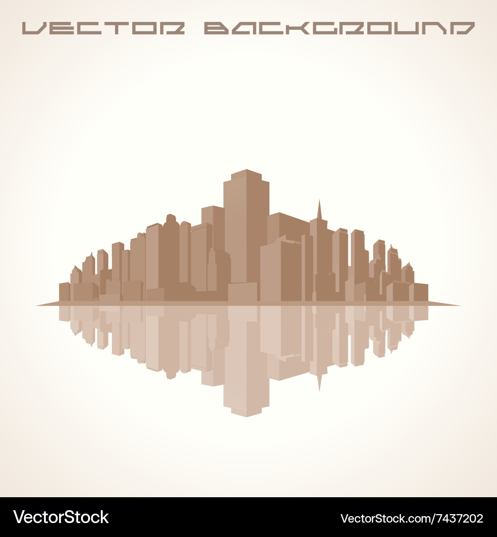Urban cityscape Royalty Free Vector Image - VectorStock