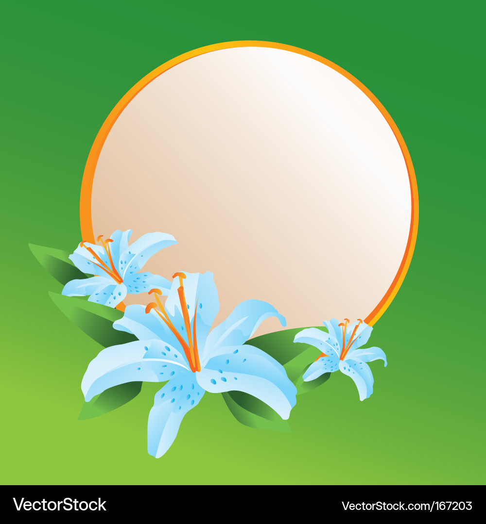 Flower frame Royalty Free Vector Image - VectorStock